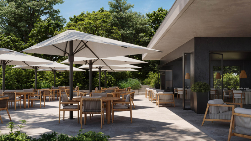 Parasol ligero y resistente al viento Indus | IASO